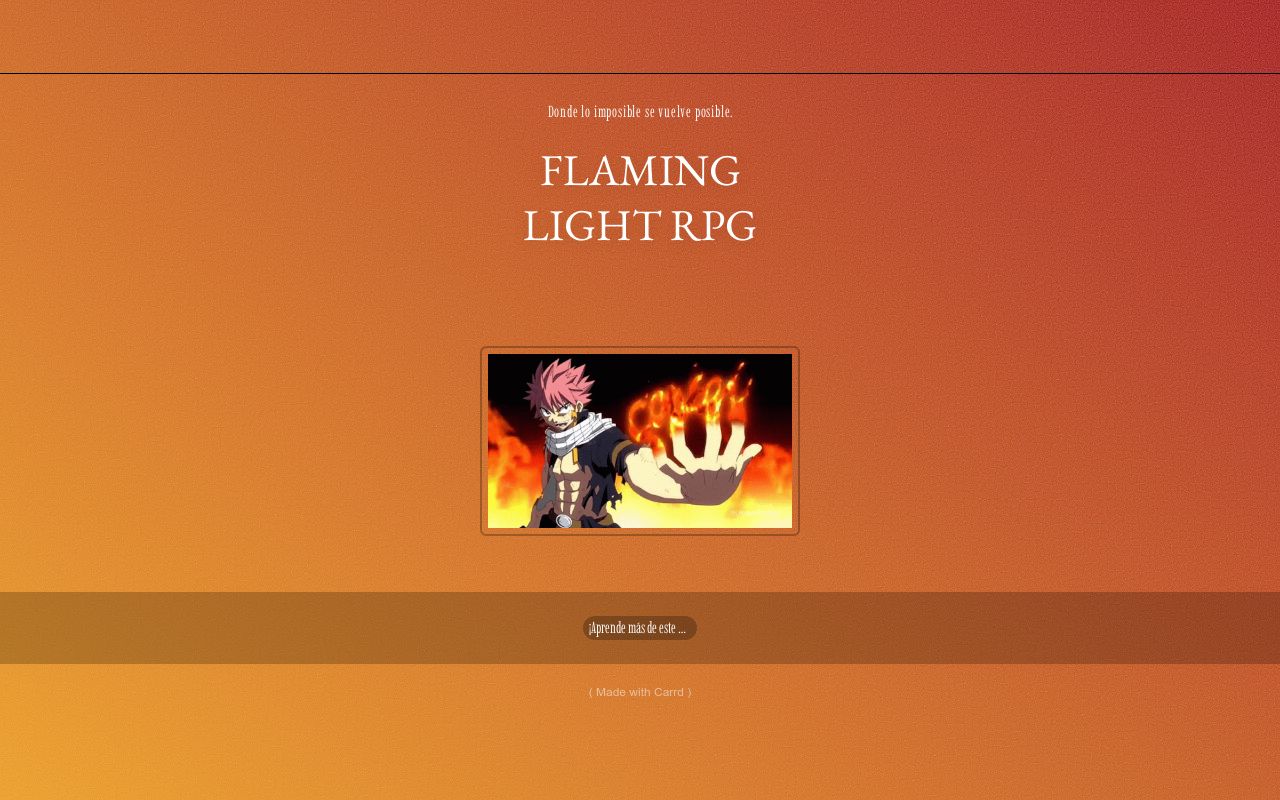 FLAMING LIGHT RPG